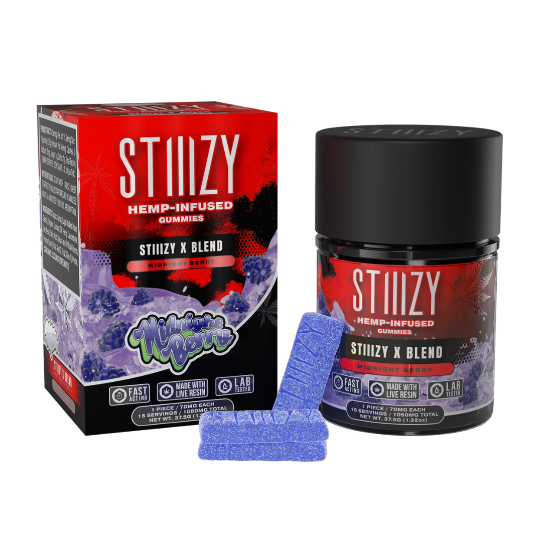 Shop Stiiizy X Blend Gummies 1050mg | D8 Gas Shop Stiiizy X Blend Gummies 1050mg | D8 Gas