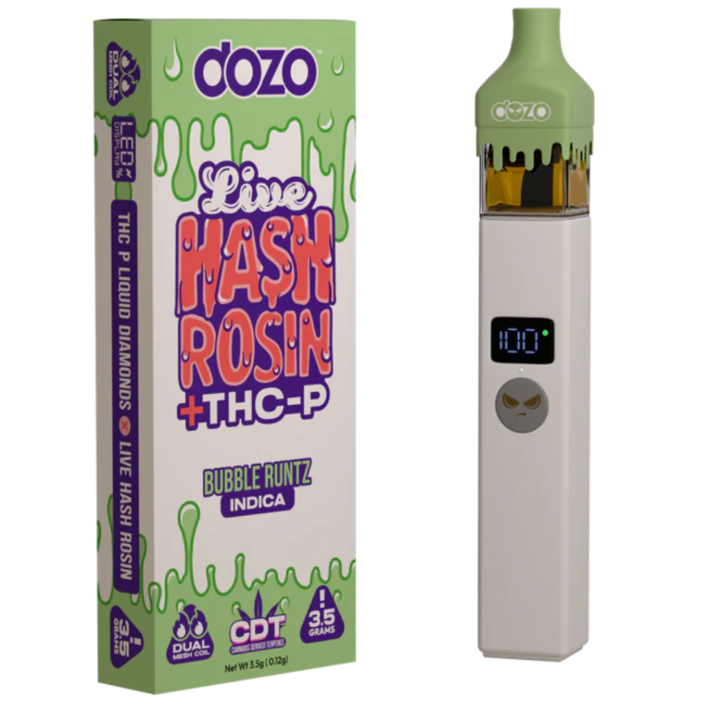 Dozo Live Hash Rosin THC-P Disposable Vape 3.5G - D8 GAS