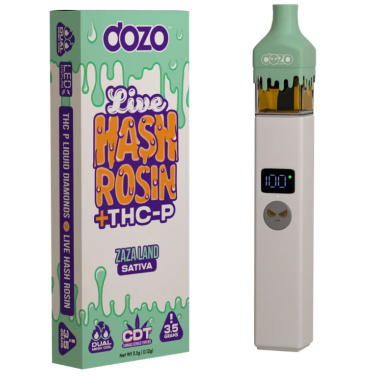 Dozo Live Hash Rosin THC-P Disposable Vape 3.5G - D8 GAS