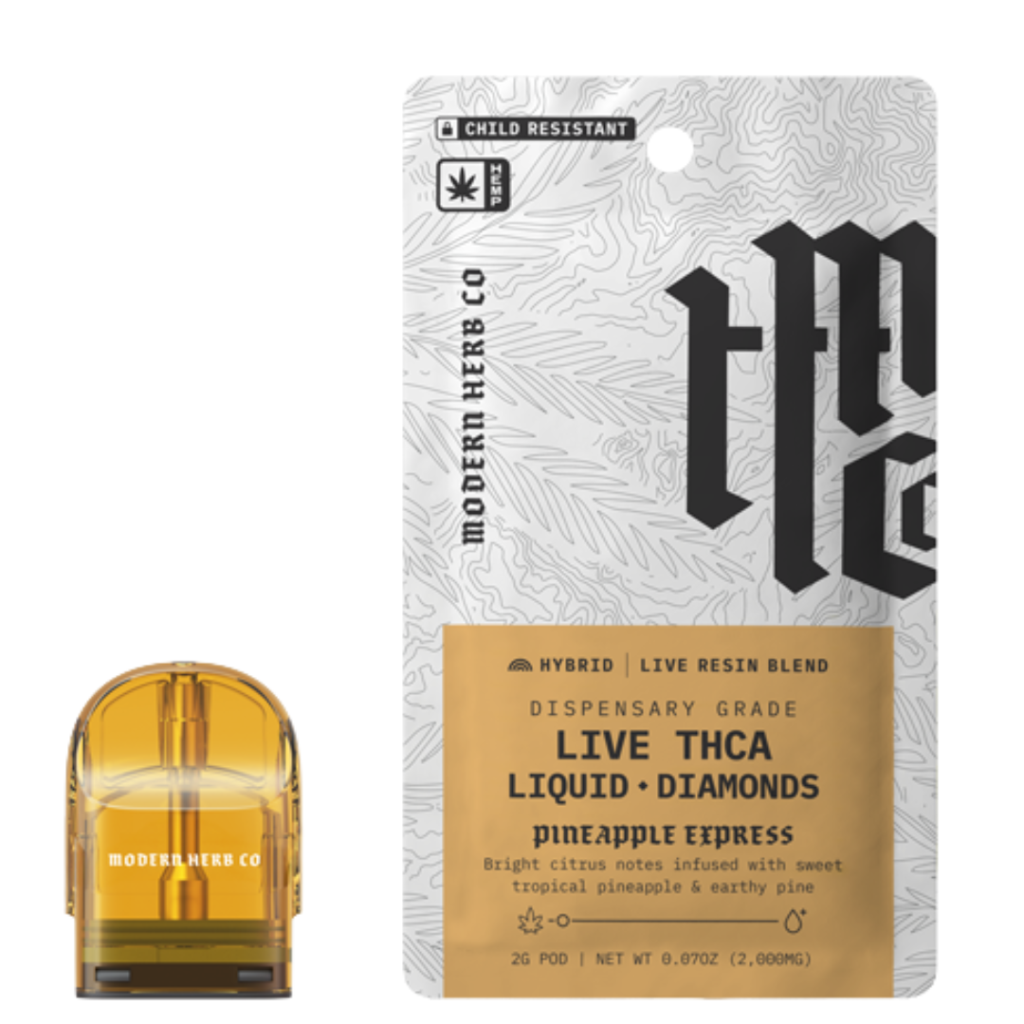 Modern Herb Co Live THC-A Liquid Diamonds Pod Refill 2G - D8 GAS