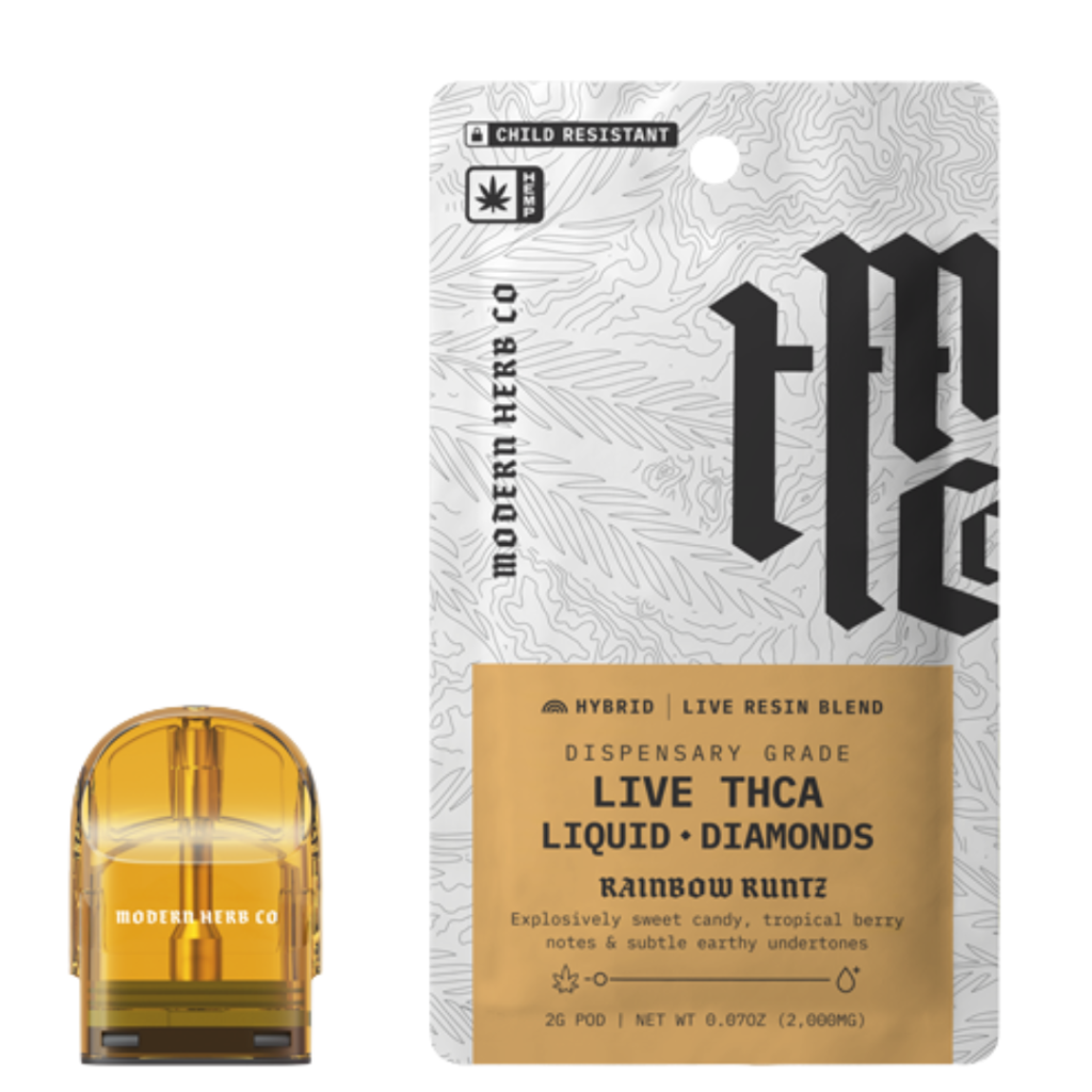 Modern Herb Co Live THC-A Liquid Diamonds Pod Refill 2G - D8 GAS