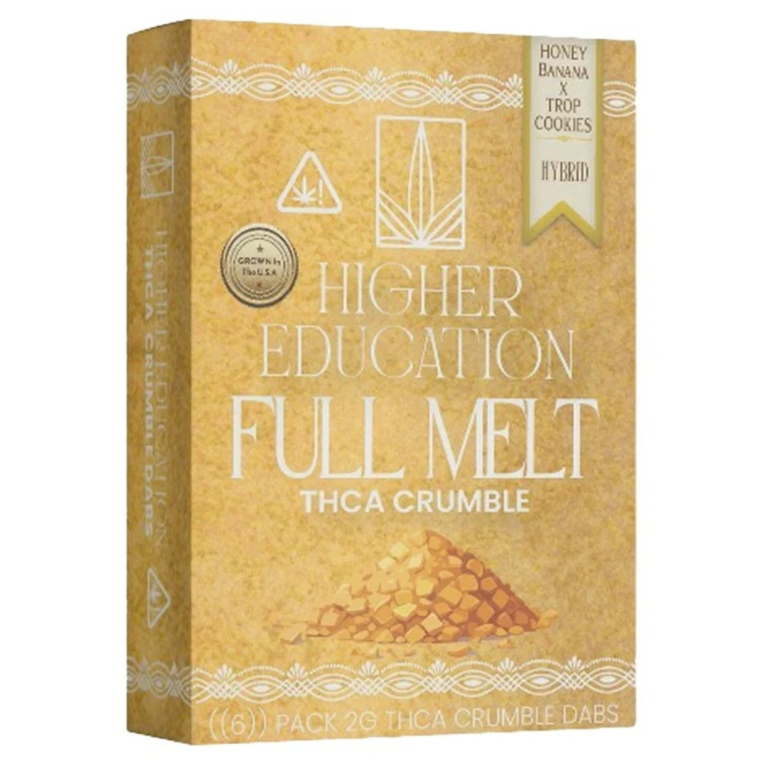 Higher Education Full Melt THC-A Crumble 2G - D8 GAS